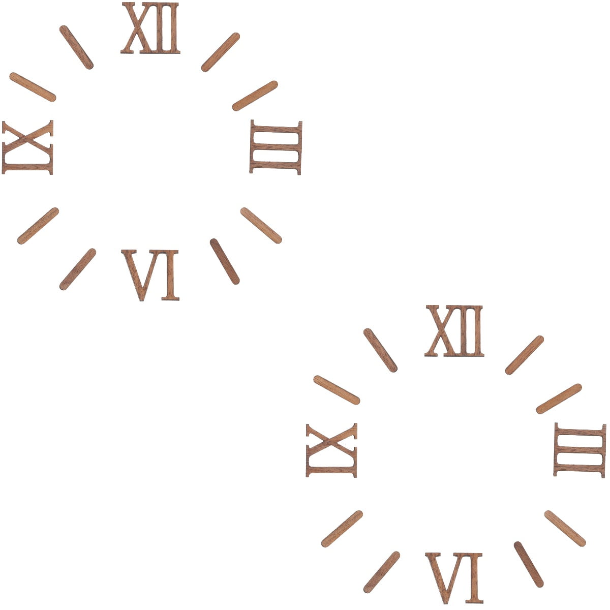 Worgeous 2 Sets of Wall Clock DIY Roman Numerals Clock Numerals Kit ...
