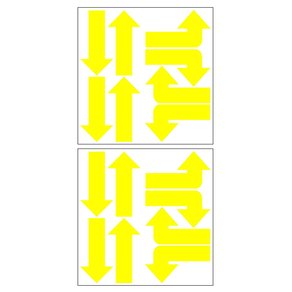 Worgeous 2 Sheets Arrow Sticker Directional Arrow Sign Adhesive Arrow ...