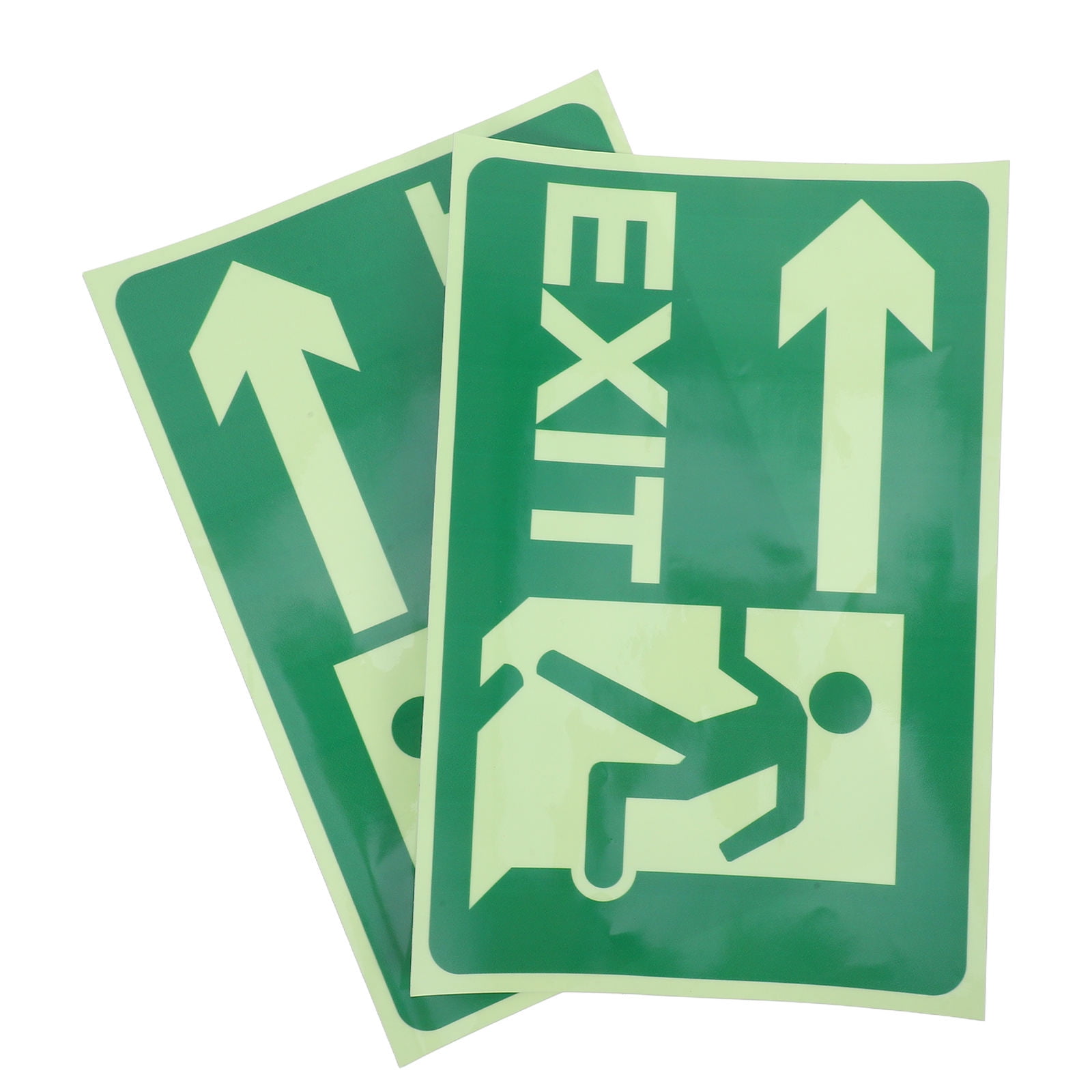 Worgeous 2 Sheets Glow In The Dark Exit Sign Sticker Self-Adhesive ...