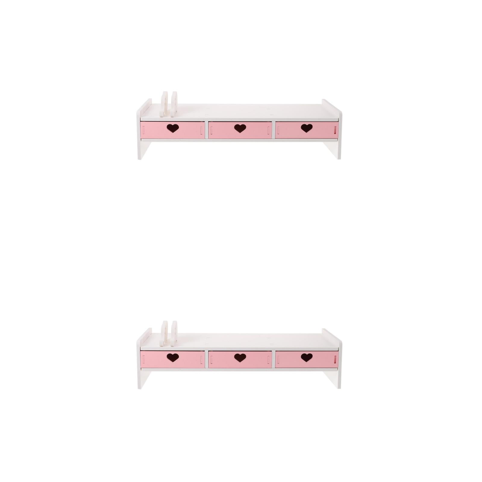 Worgeous 2 pcs Multi-purpose Desktop Computer Monitor Stand Sturdy ...