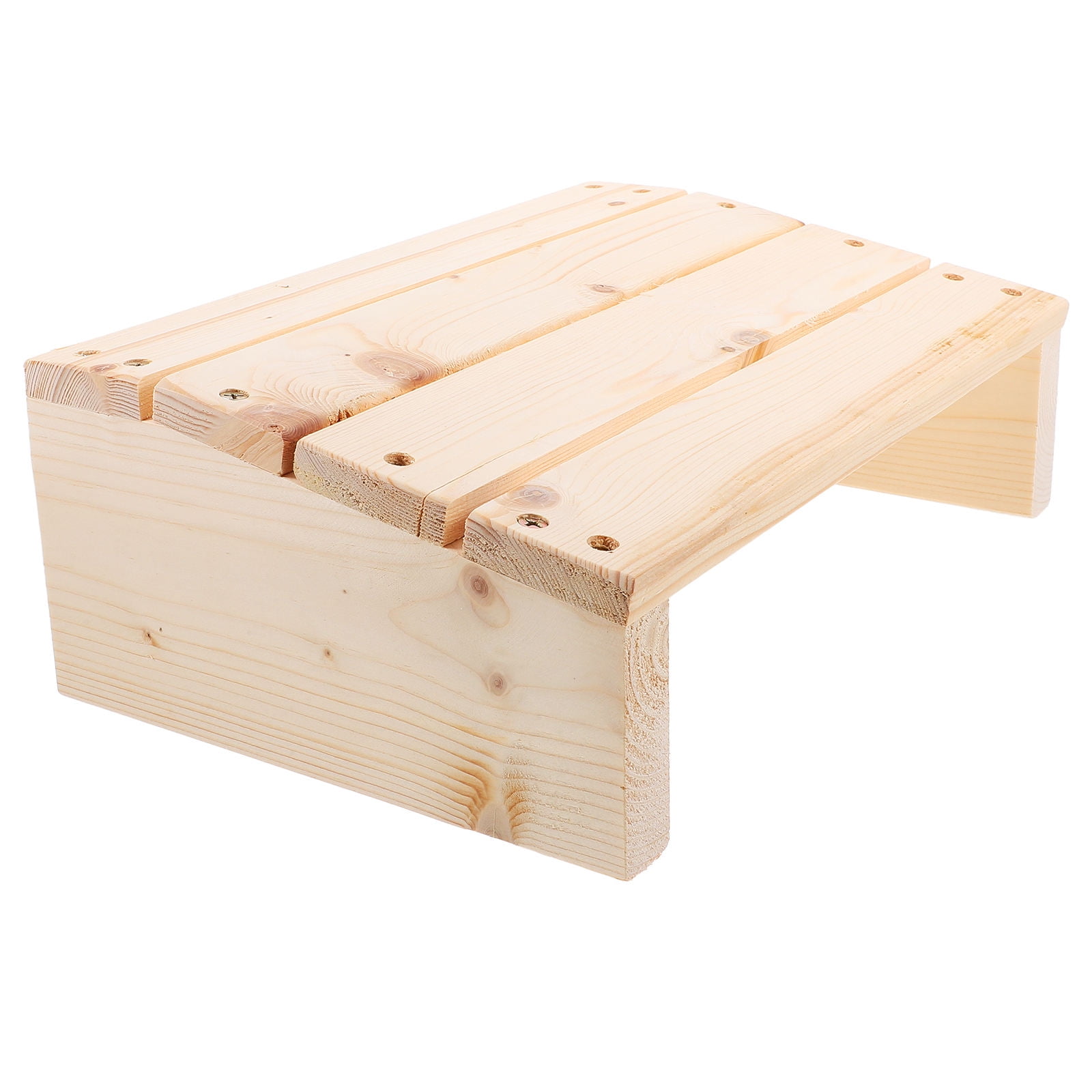 Worgeous 2 pcs Office Desk Bathroom Foot Rest Bench Tilted Wooden Foot ...