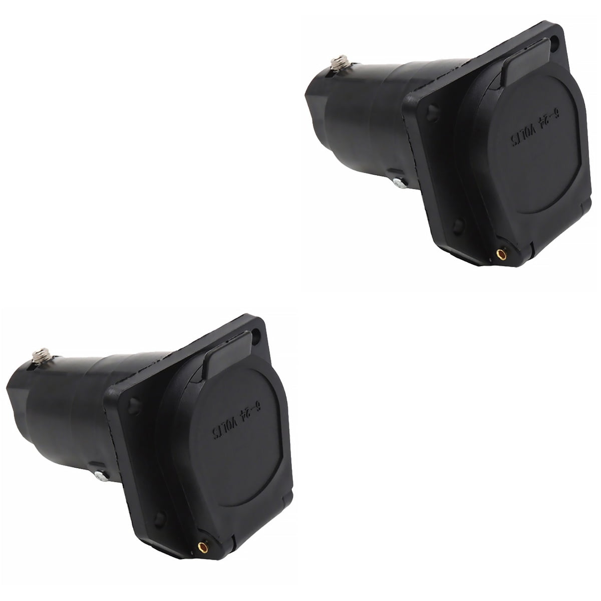 Worgeous 2 pcs Standard 7 Waterproof Vehicle Trailer Adapter Connector ...