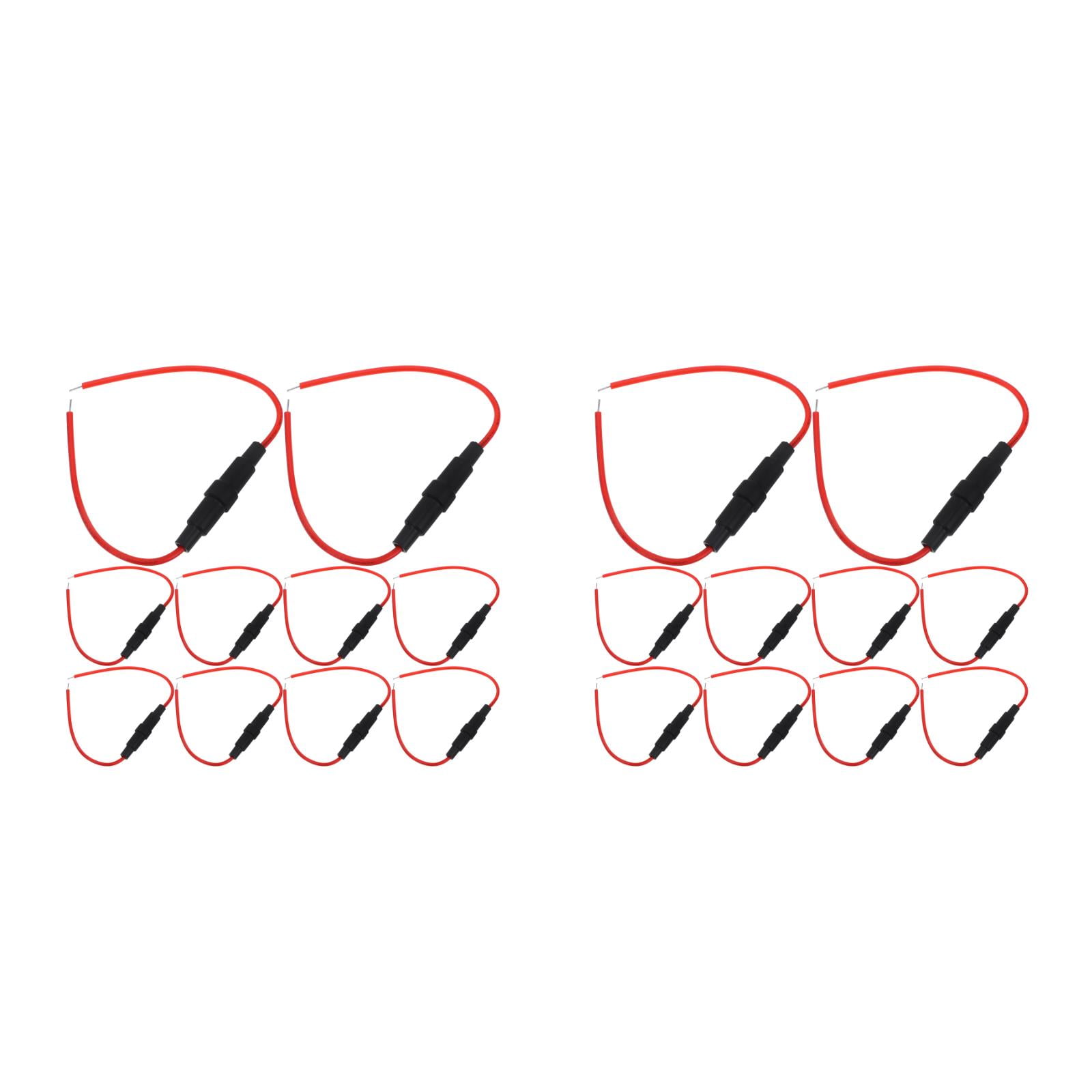 Worgeous 20 PCS Mini Fuse Holders Car Fuse Holder Inline Screw Type ...