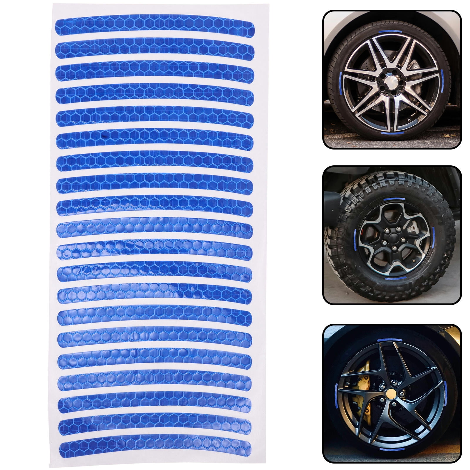 Worgeous 20 PCS Wheel Rim Decal Stripe Hub Hubs Stickers Man Miss Blue ...