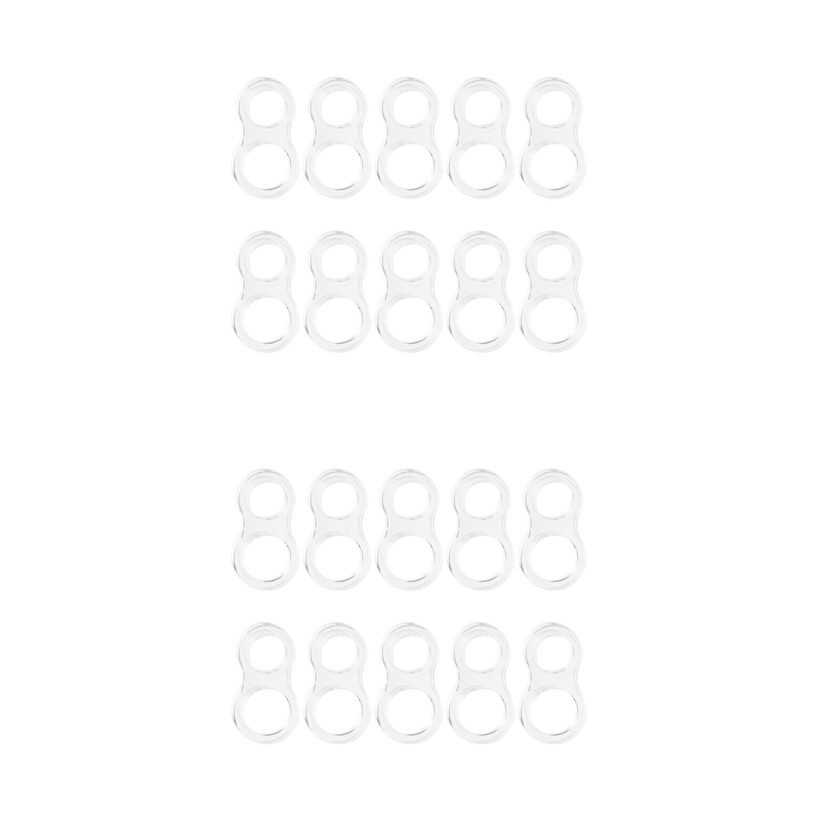 Worgeous 20 Pcs Door Handle Stop Transparent Door Stopper Rings Bumper ...