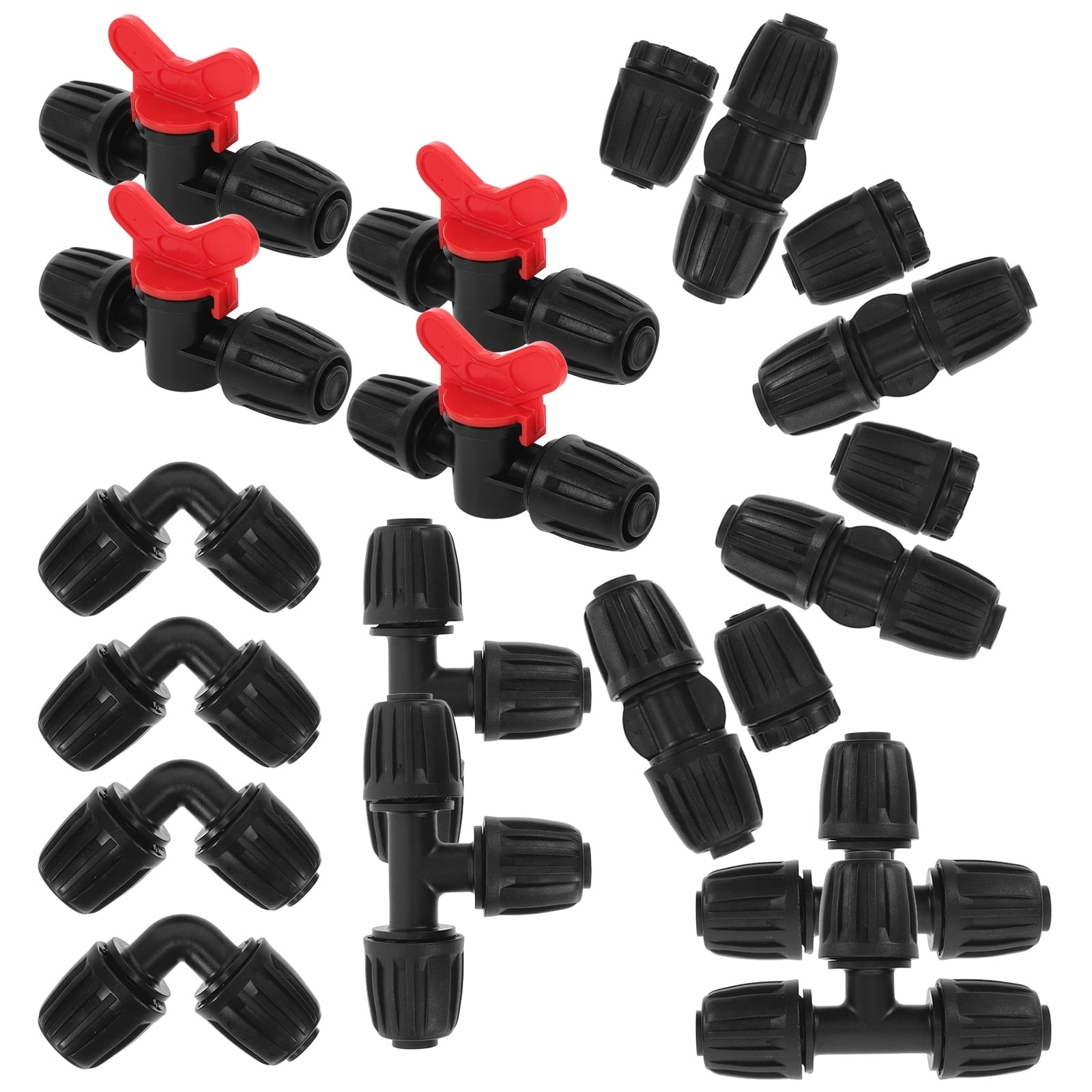 Worgeous 20 Pcs Drip Irrigation Tubing Connector Hose Nozzle Lawns ...