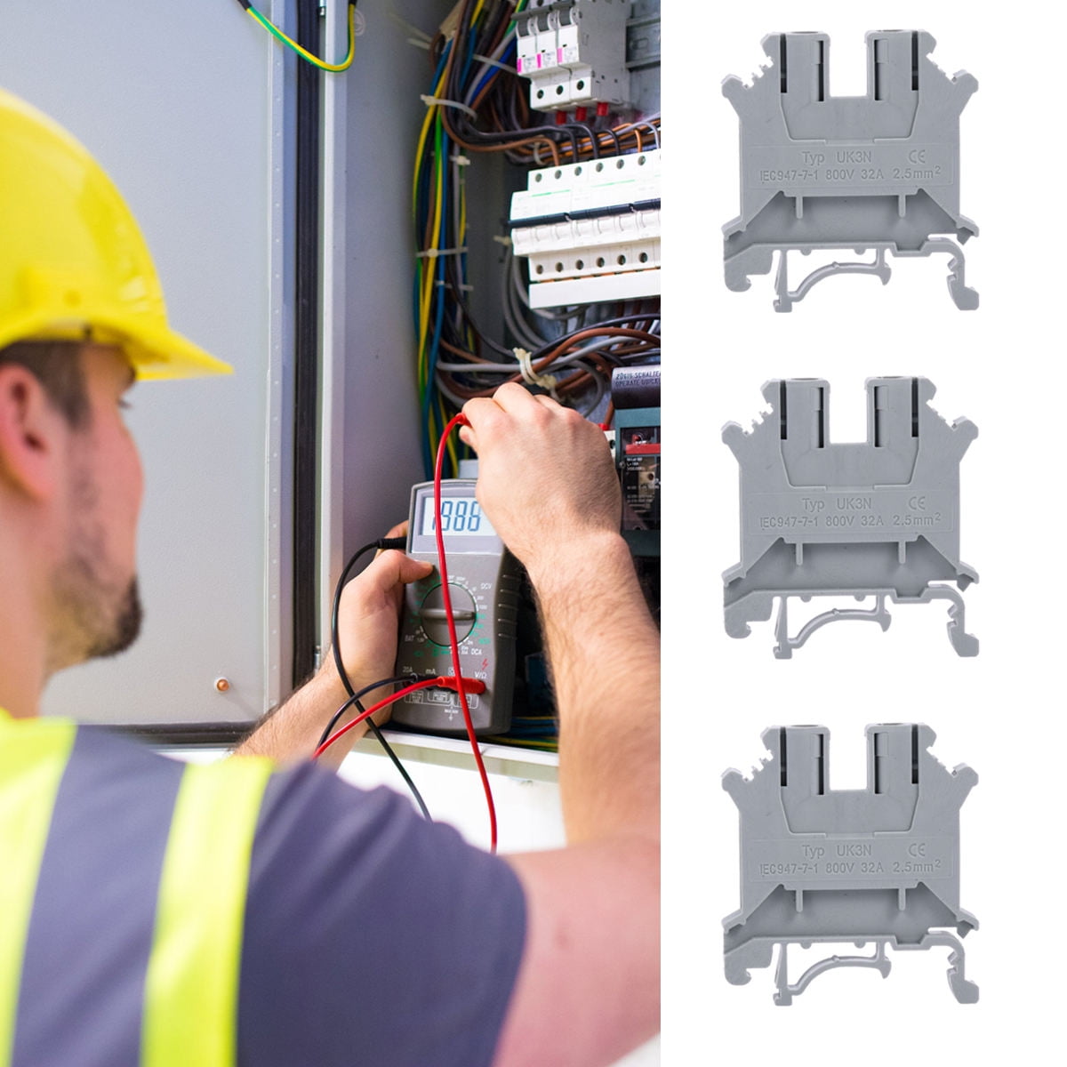 Worgeous 20 Pcs Electrical Conductor Terminal Block Cable Connector ...