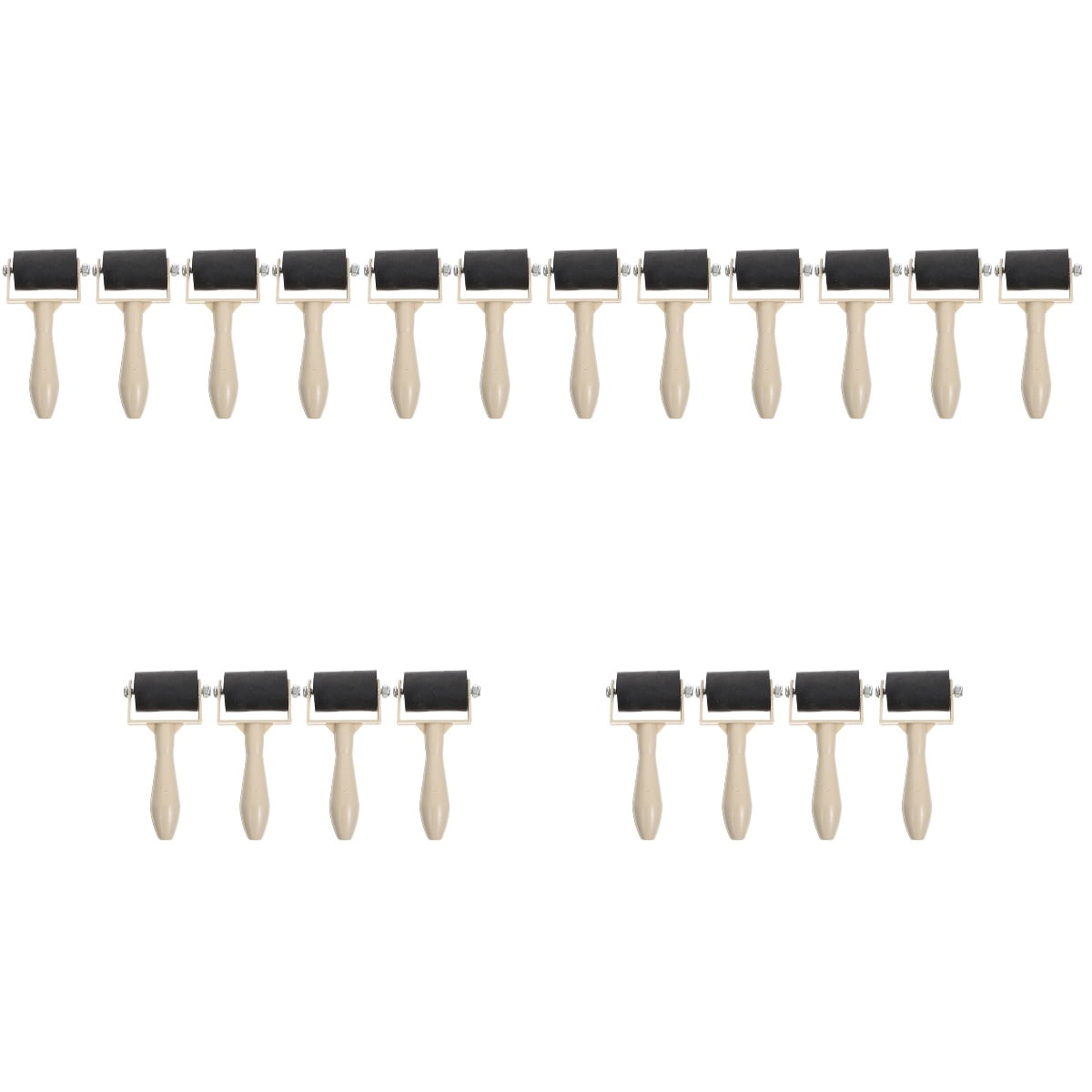 Worgeous 20 Pcs Handheld Printmaking Glue Roller Printmaking Tool Art Ink Roller Rollers for ...