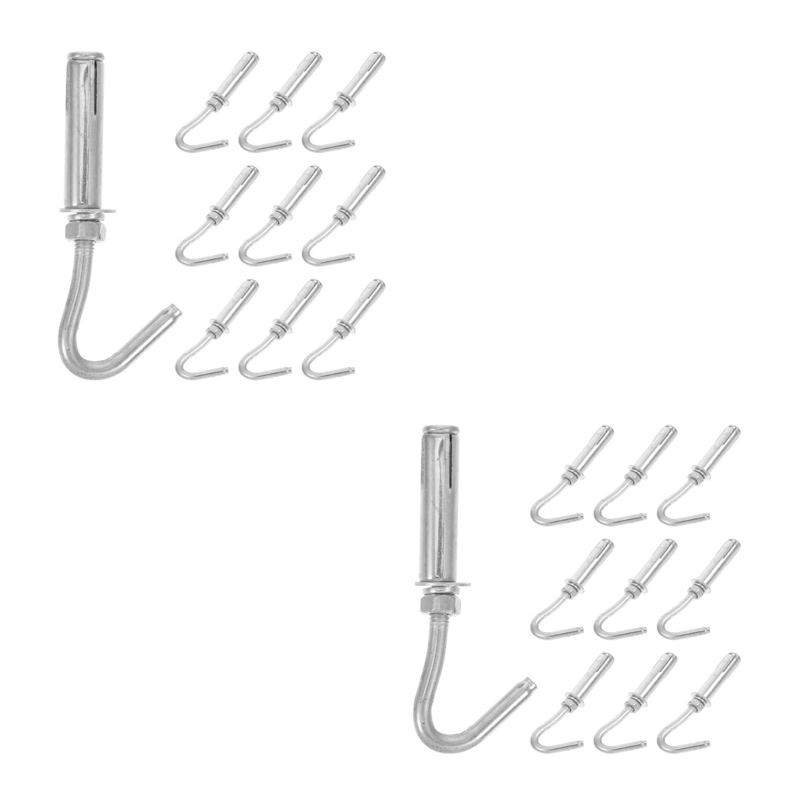 Worgeous 20 Pcs Heavy Duty Concrete Wall Hook Stainless Steel Expansion ...