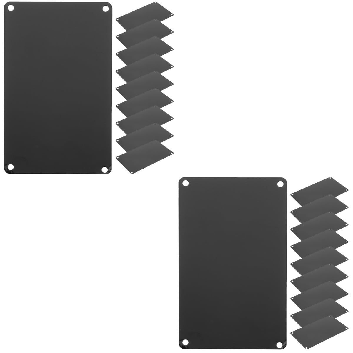 Worgeous 20 Pcs Metal Sign Blanks Aluminum Blank Signs Name Metal ...