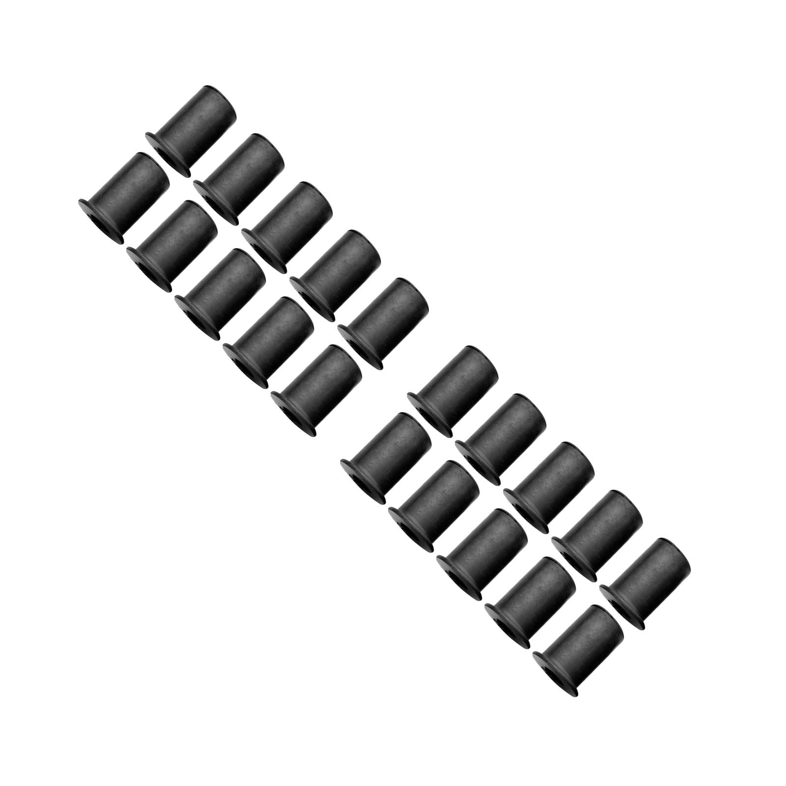 Worgeous 20 Pcs Metric Rubber Well Nuts Brass Insert Expansion Nut for ...