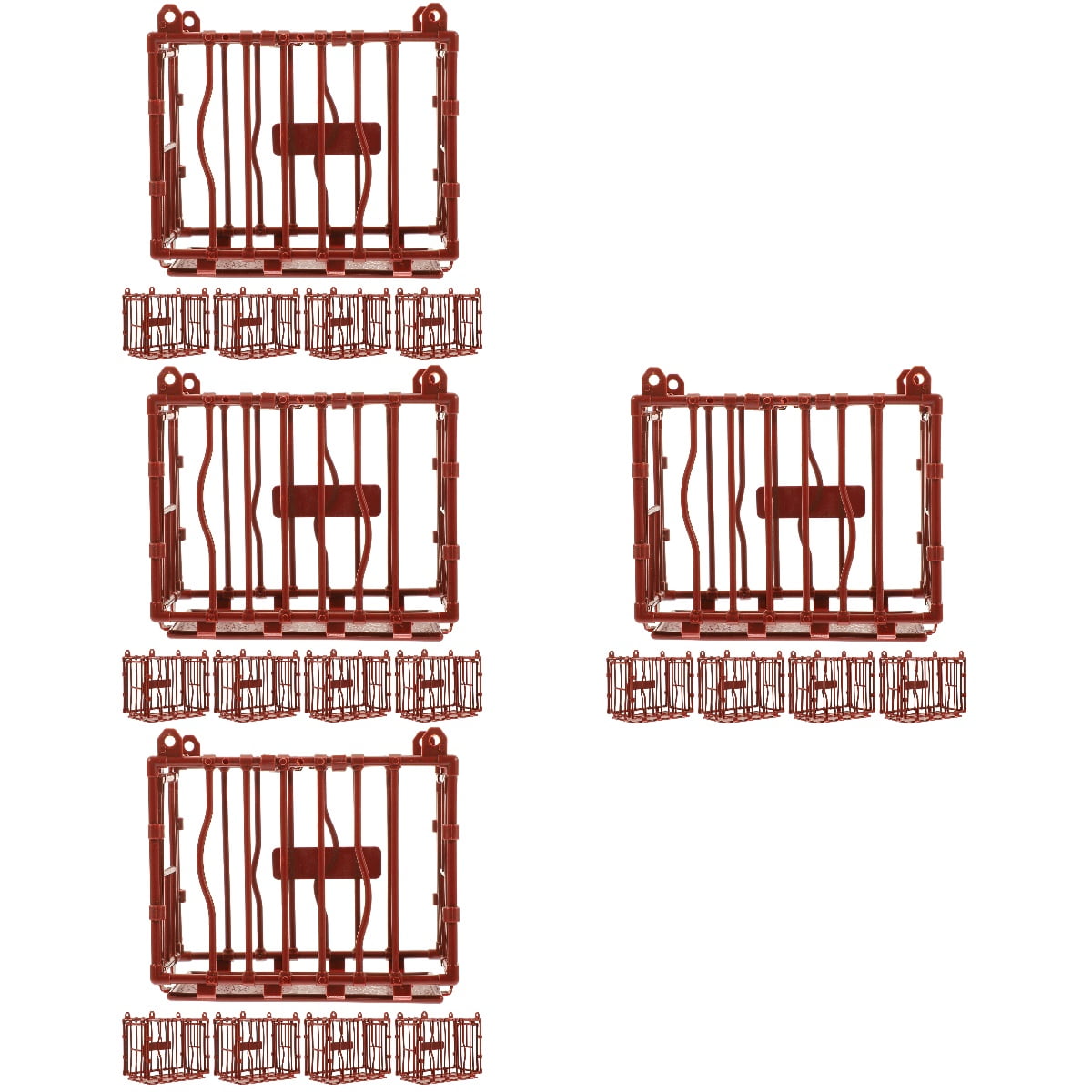 Worgeous 20 Pcs Mini House Animal Cage Miniature Animal Pet Cage Prop ...