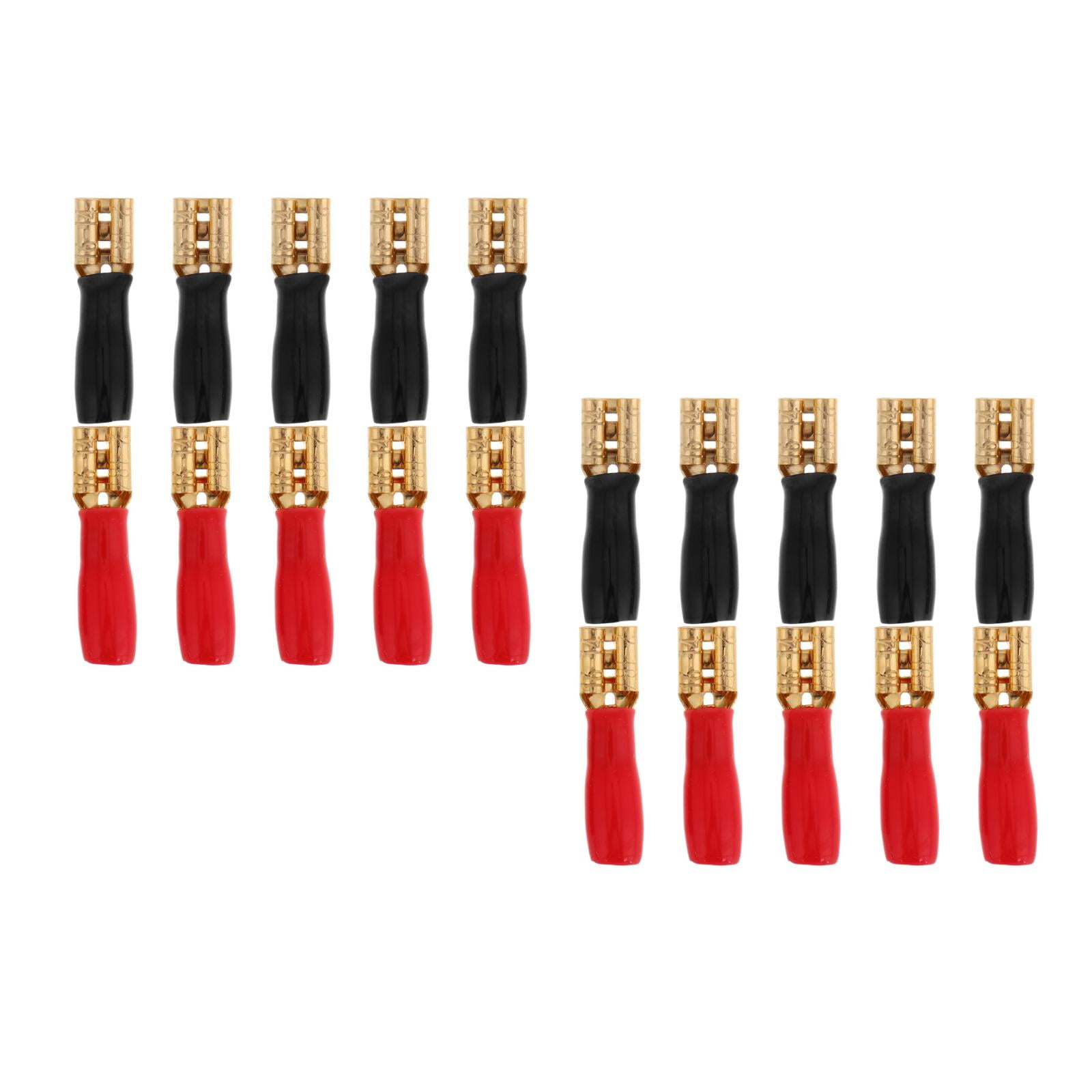 Worgeous 20 Pcs Quick Splice Wire Spade Connector Crimp Terminal Block ...