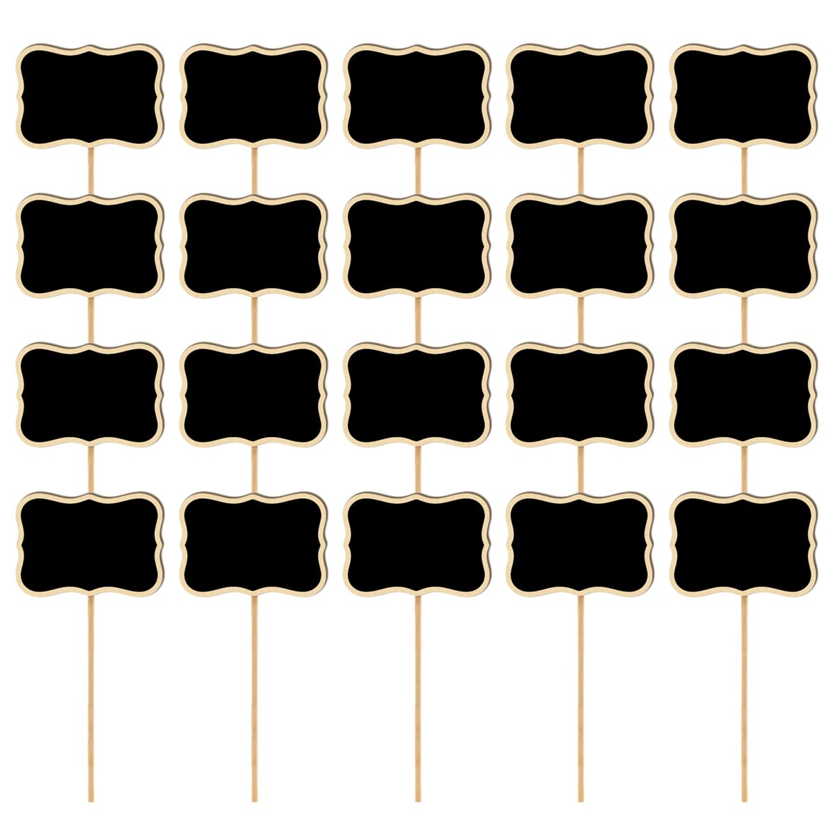 Worgeous 20 Pcs Small Blackboard Insert Signs Chalkboard Tabs Dining ...