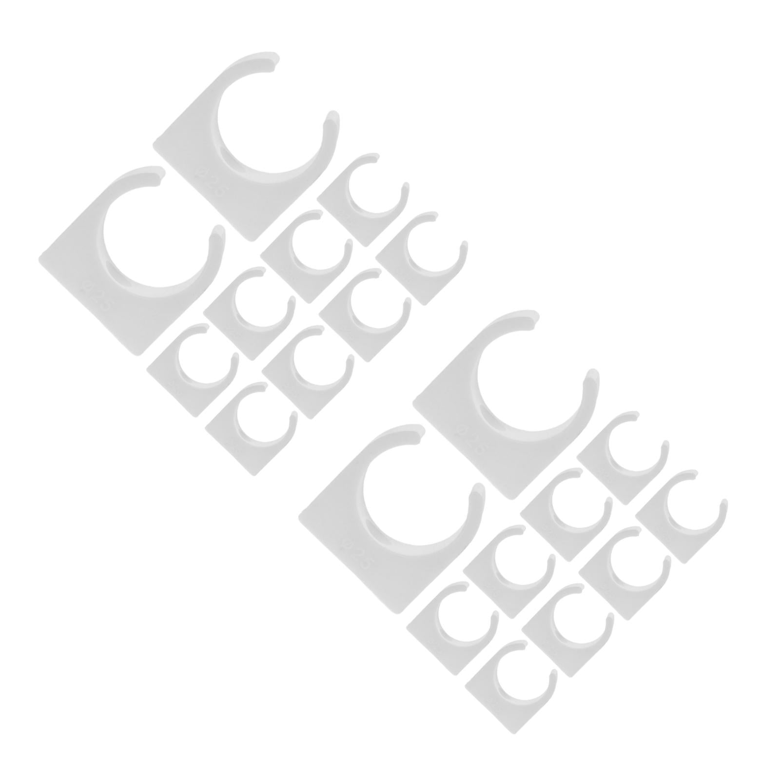 WHAMVOX White Plastic Clips for Pipe Support 20Pcs - Walmart.com