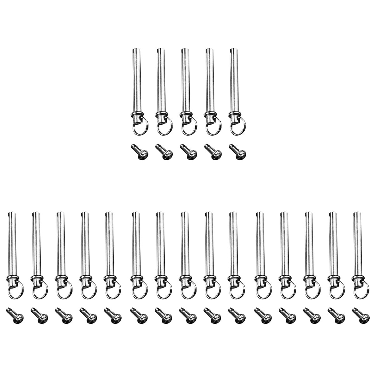 Worgeous 20 Sets Folding Hand Fan Shaft Rivets And Nuts Repair Kit ...