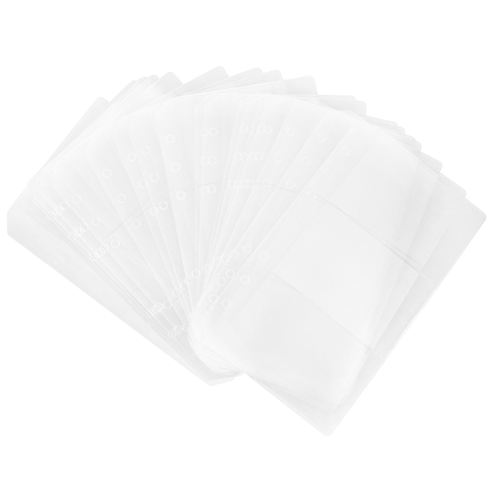 WHAMVOX Transparent Binder Pockets 20 Sheets A6 Size - Walmart.com