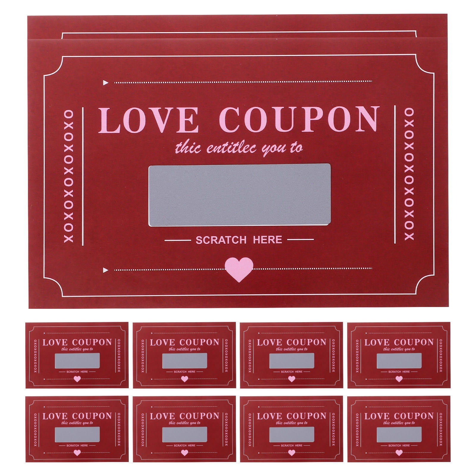 Worgeous 20 Sheets Diy Scratch Cards Couple Date Scratch Cards Date ...