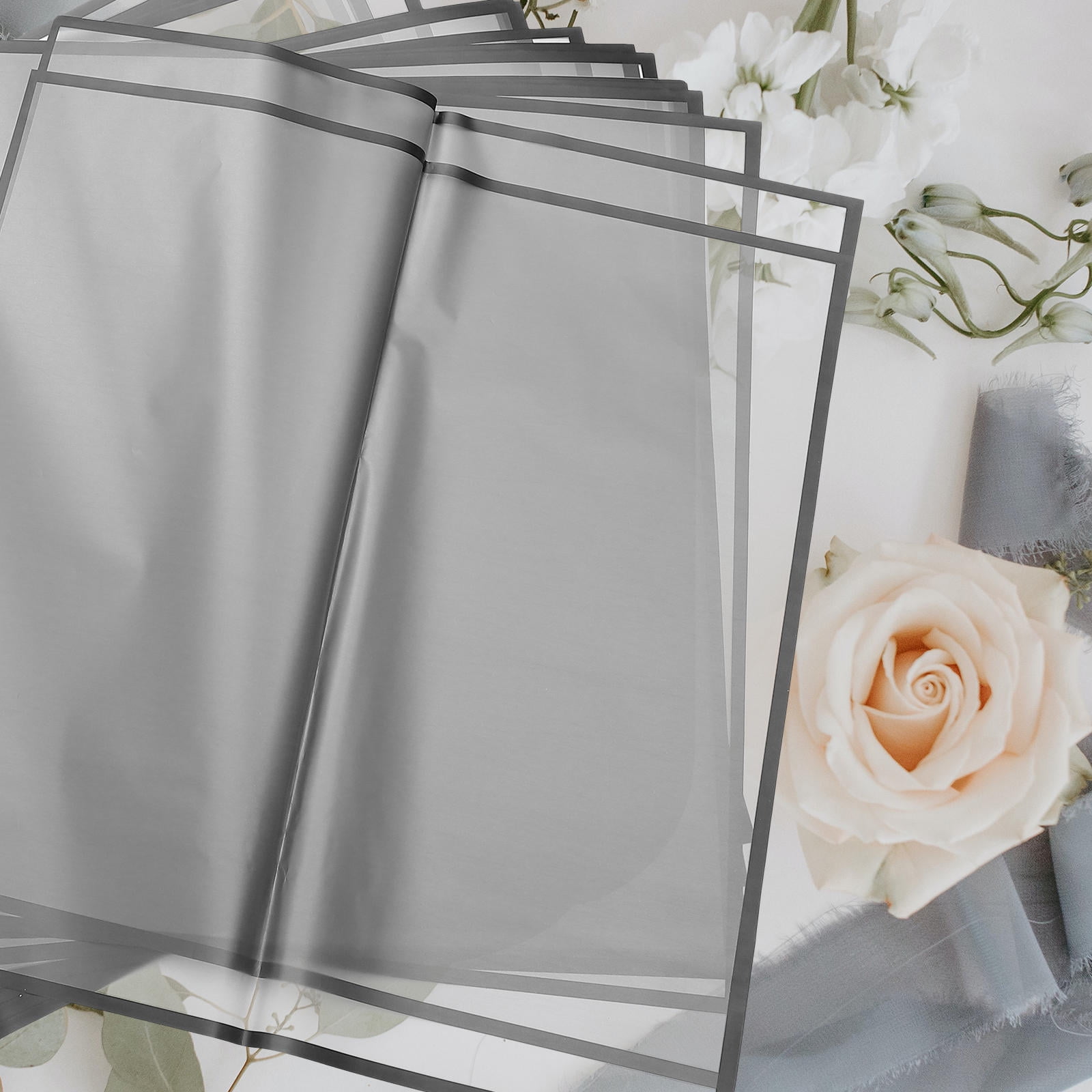 Worgeous 20 Sheets of Flower Bouquet Wrapping Paper Decorative Floral ...