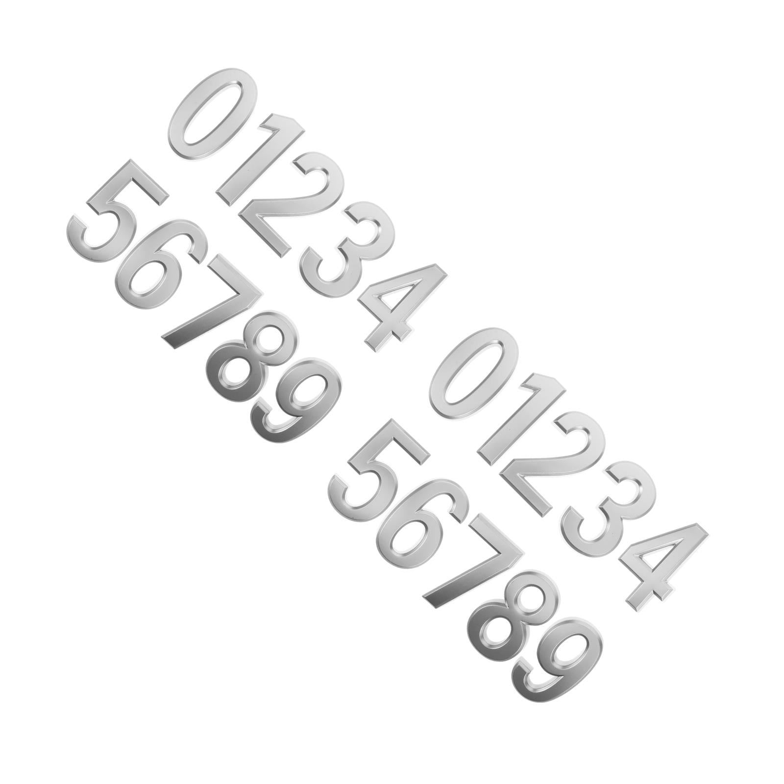 Worgeous 20 pcs 3d House Numbers Mailbox Numbers Room Number Sign ...