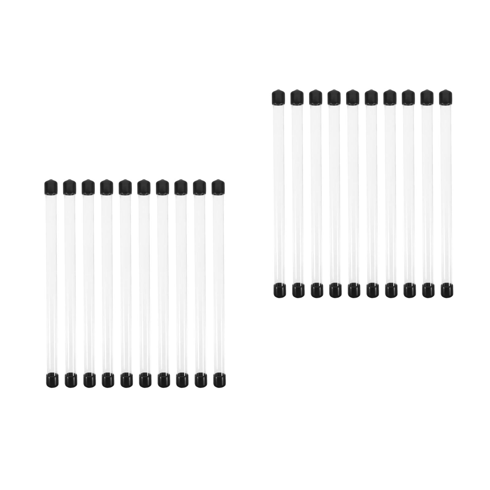 Worgeous 20 pcs Clear Storage Tube Small Incense Sticks Tube Plastic ...