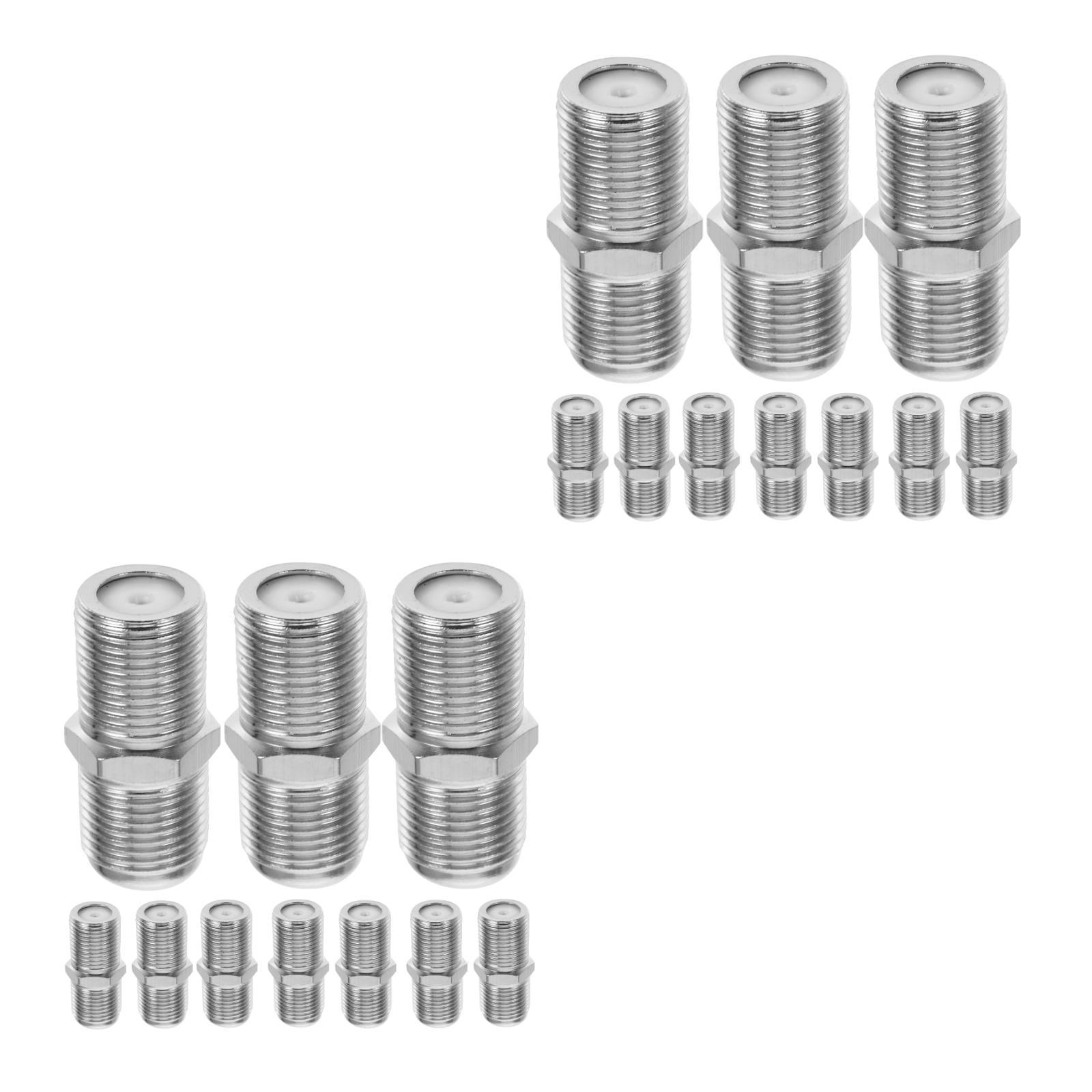 Worgeous 20 pcs Coaxial Cable Connectors F-type Female to Female Coax ...