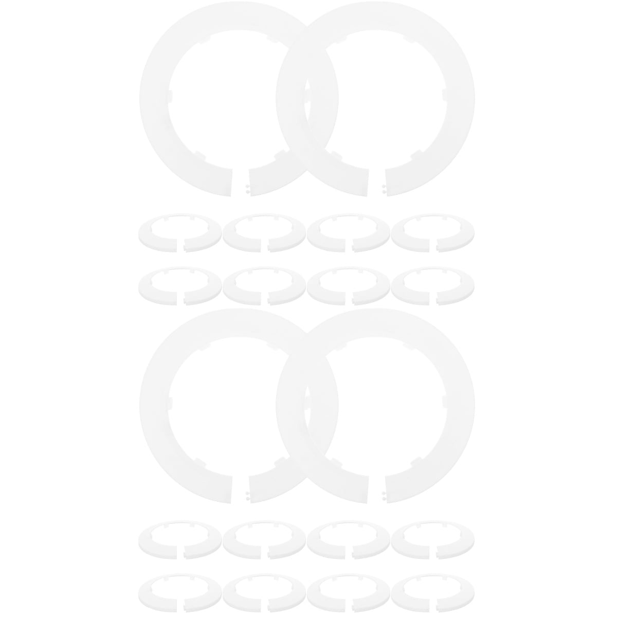 Worgeous 20 pcs Cover Collar Wall Cover Collars Decoration Plumbing ...