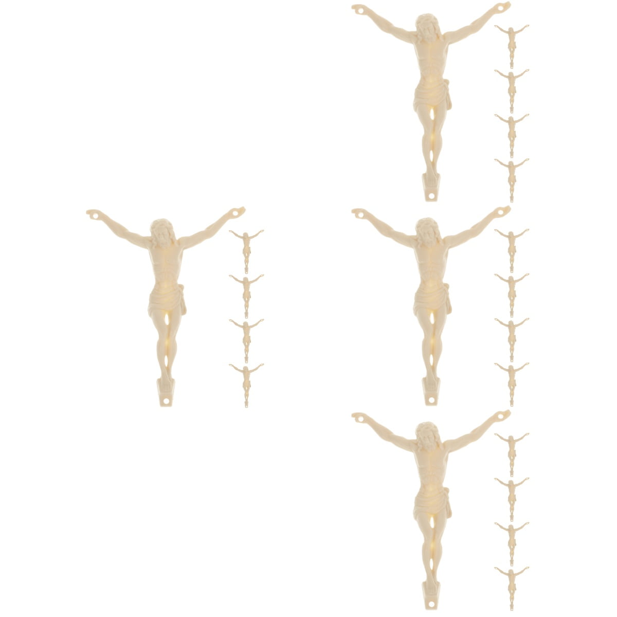Worgeous 20 pcs DIY Crucifix Wall Cross Jesus Statue Craft Jesus ...