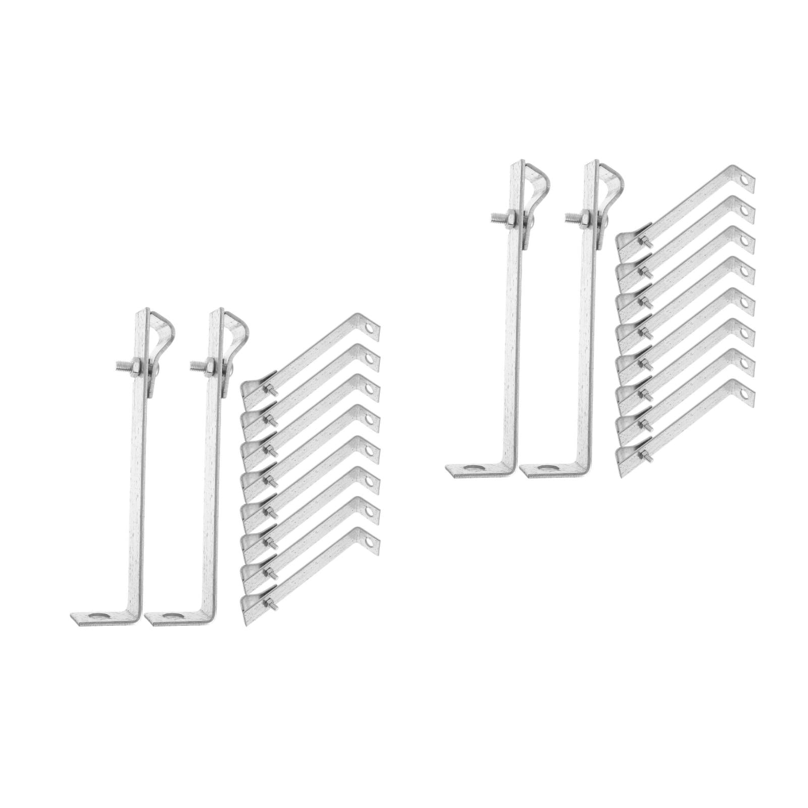 WHAMVOX WORGEOUS 20 pcs Galvanized L Shaped Protection Clips Cable ...