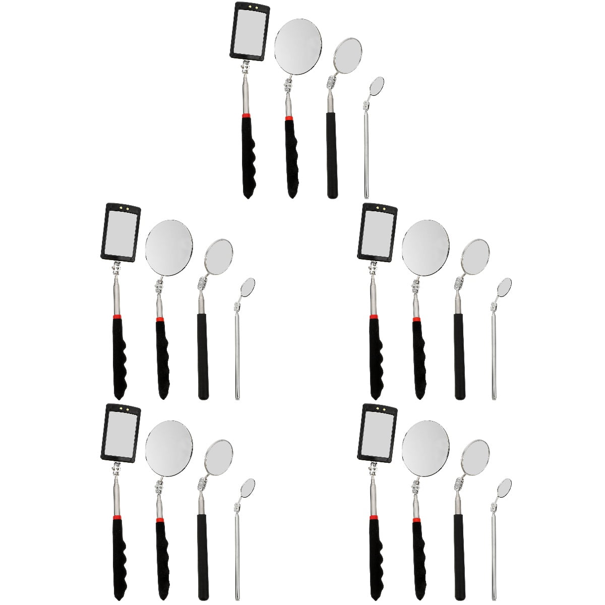 Worgeous 20 pcs Inspection Mirror Flexible Telescoping Mirror ...