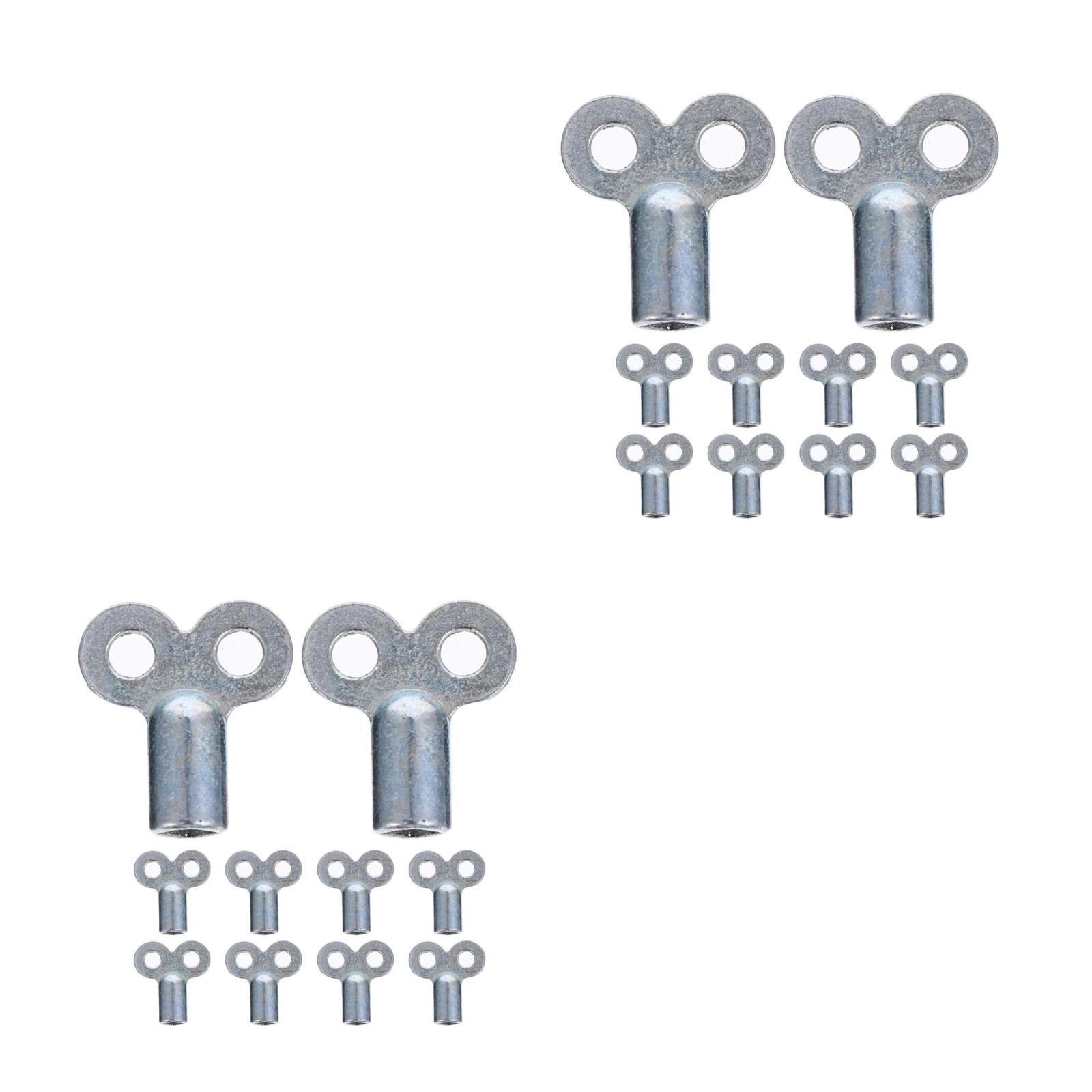 Worgeous 20 pcs Metal Radiator Valve Keys Square Hole Socket Bleed Key ...