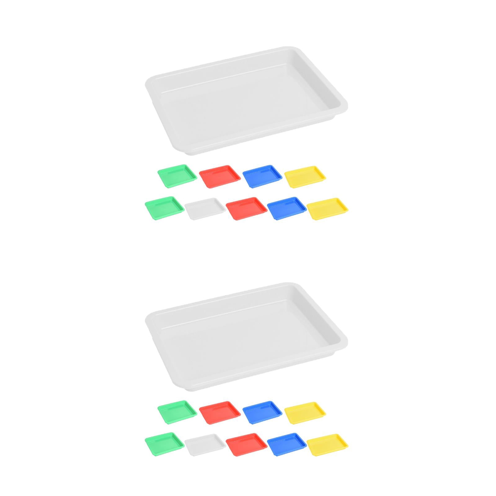 Worgeous 20 pcs Plastic Art Trays Activity Organizer Tray Plastic ...