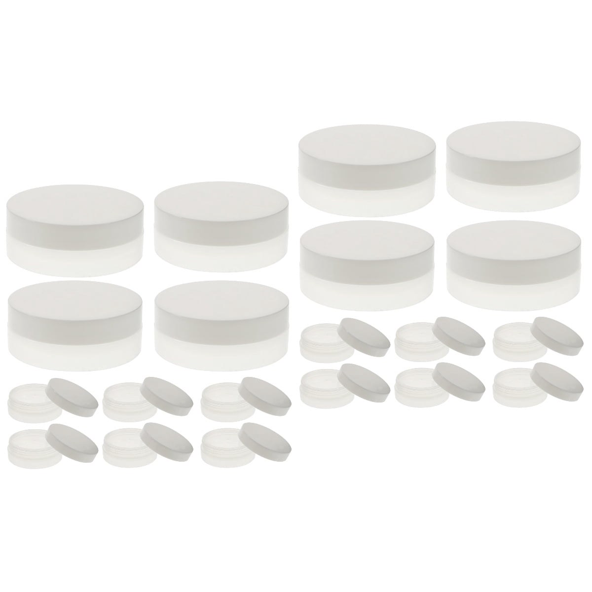 Worgeous 20 pcs Refillable Cosmetic Boxes Empty Cream Containers Lotion ...