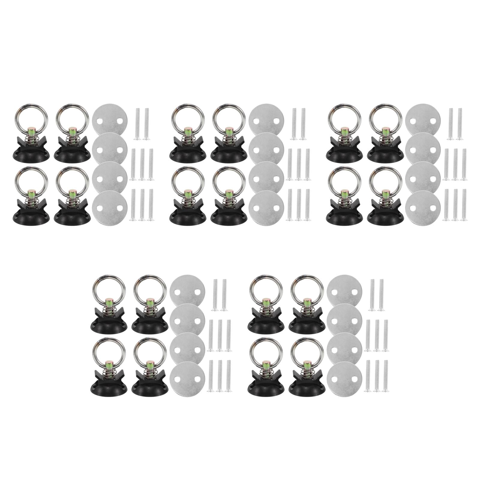 Worgeous 20 pcs Tie Down System Kits Motorcycle Round Anchor Points Tie ...
