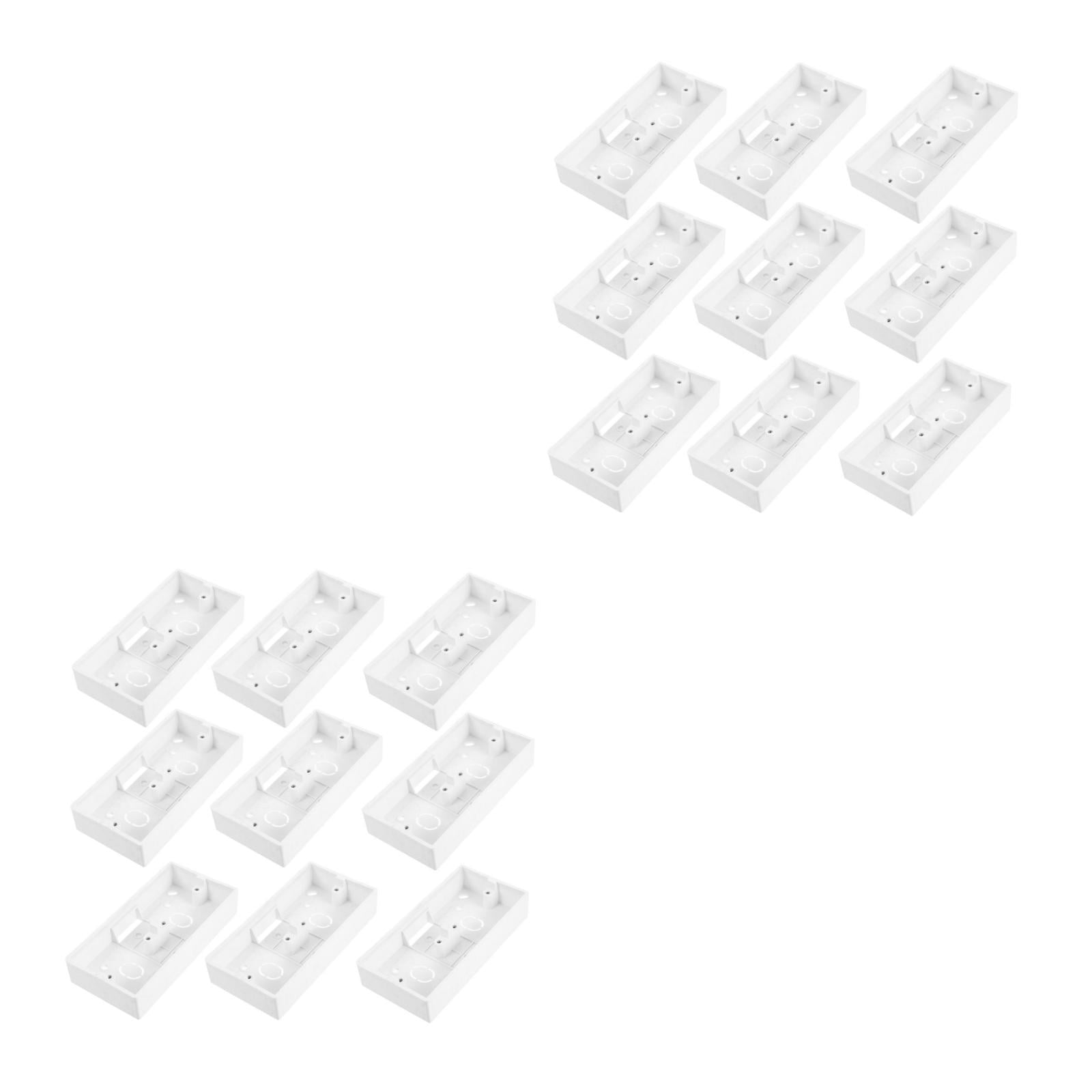 Worgeous 20 pcs Wall Mounted Plastic Box Universal Junction Box ...
