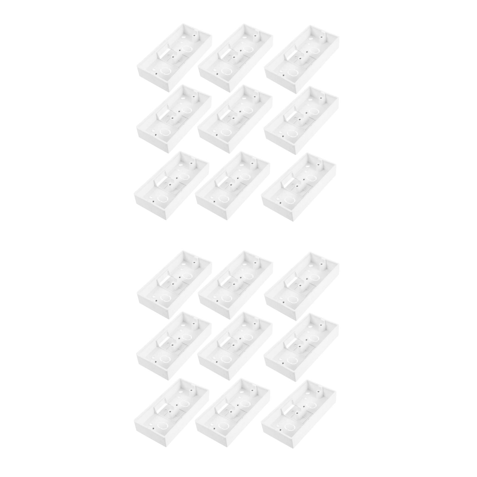 Worgeous 20 pcs Wall Mounted Plastic Box Universal Junction Box ...