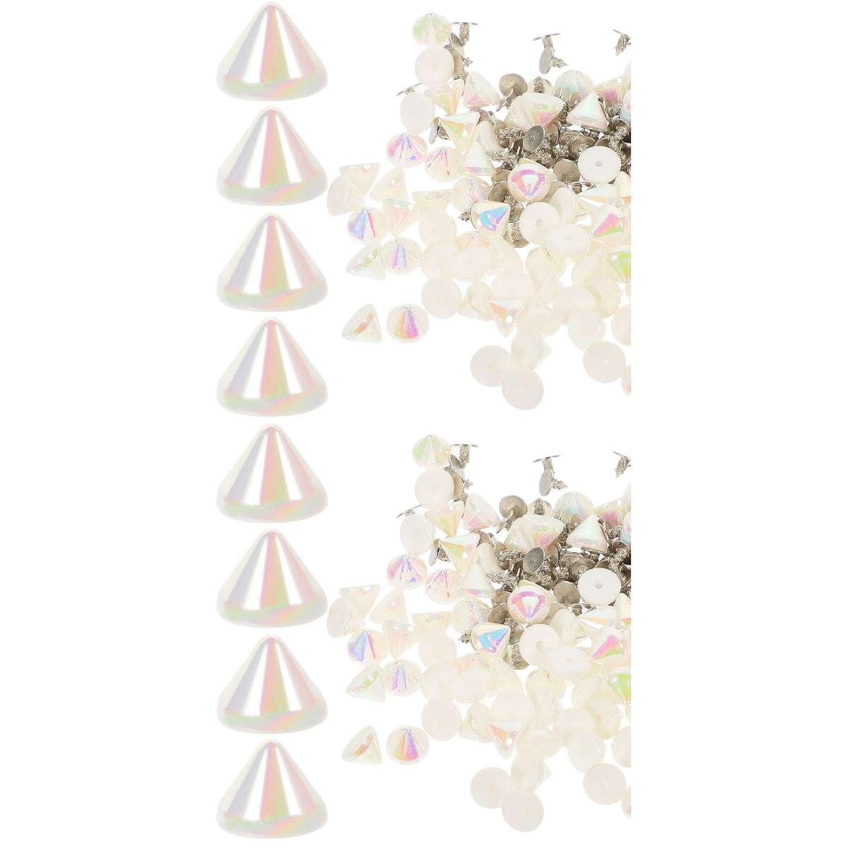 Worgeous 200 Pcs Crafting Studs Plastic Craft Rivets Crafting Rivet ...