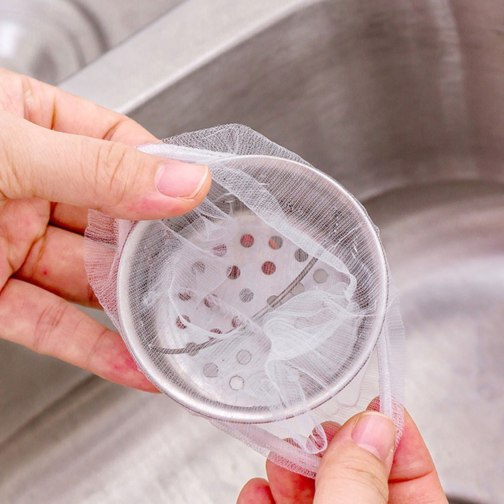 Worgeous 200 Pcs Leaked Filter Sink Drain Filter Net 9X9X9cm - Walmart.com