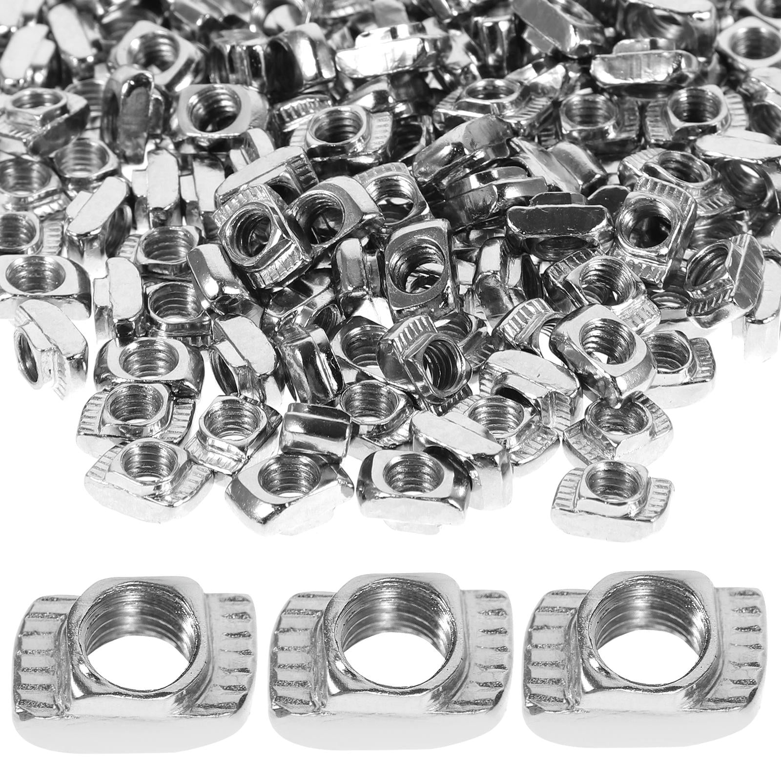 Worgeous 200 Pcs Slot Nut Aluminum Profile Nuts Pack Extrusions ...