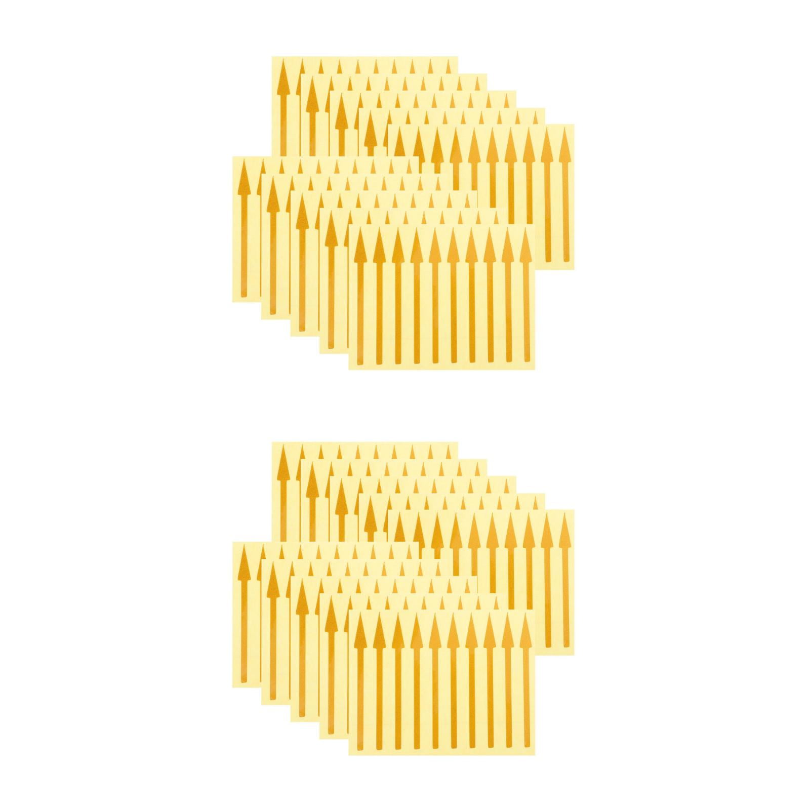 Worgeous 200 pcs Mark Stickers Adhesive Instrument Panel Arrow Stickers ...