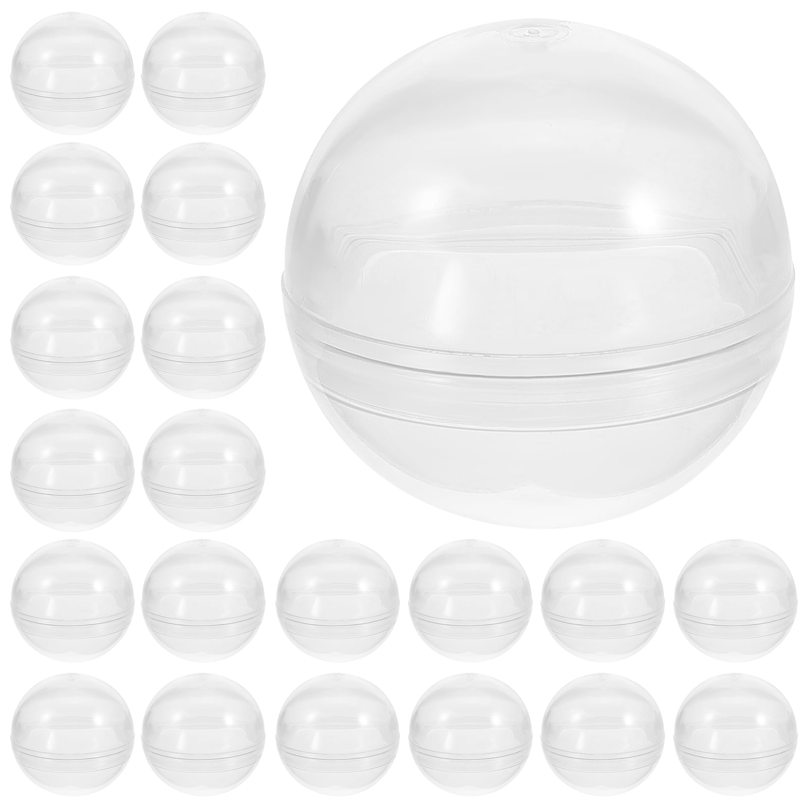 Worgeous 200 pcs Transparent Fillable Ball Vending Machine Capsules DIY ...