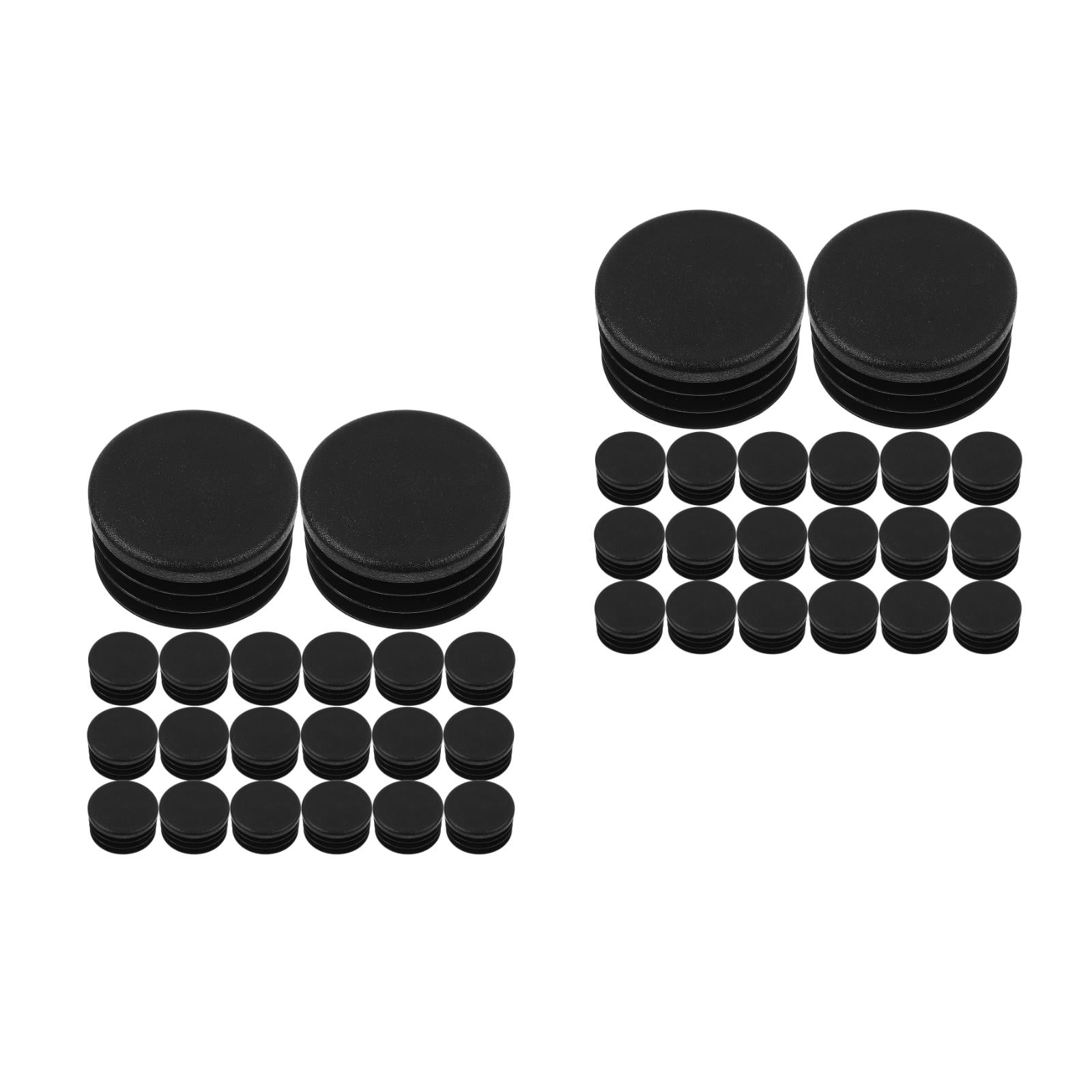 Worgeous 200 pcs Tubing End Caps Threaded Round Table Leg Plugs Tubing ...