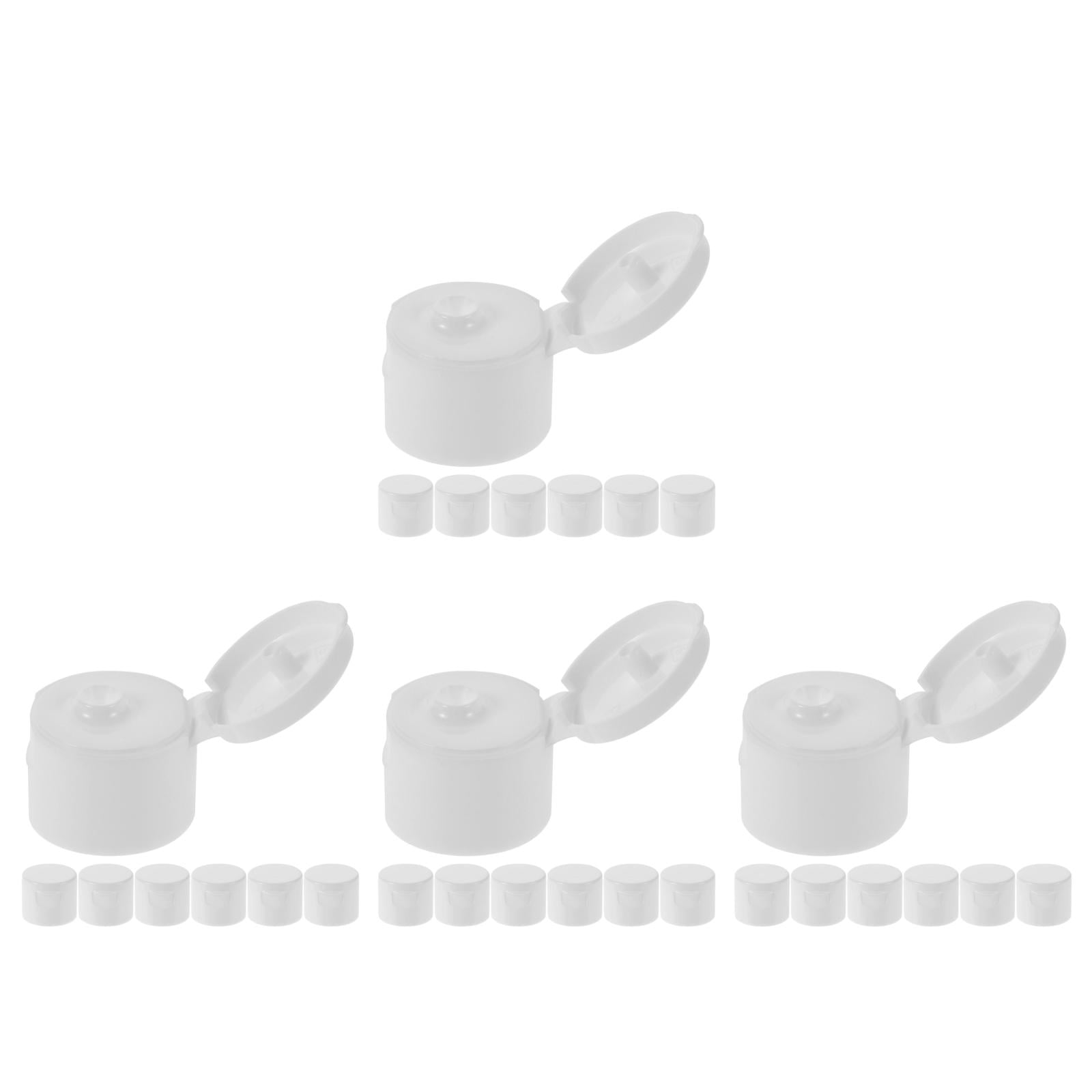 Worgeous 200 pcs White Flips Top Caps For Bottles Replacement Plastic ...