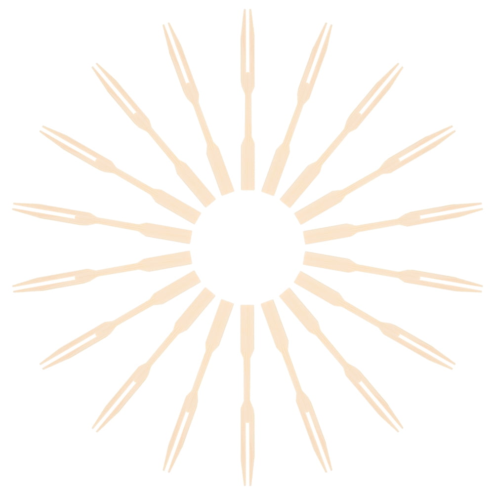 Worgeous 200PCS Bamboo Appetizer Forks Bamboo Fork Charcuterie Mini ...