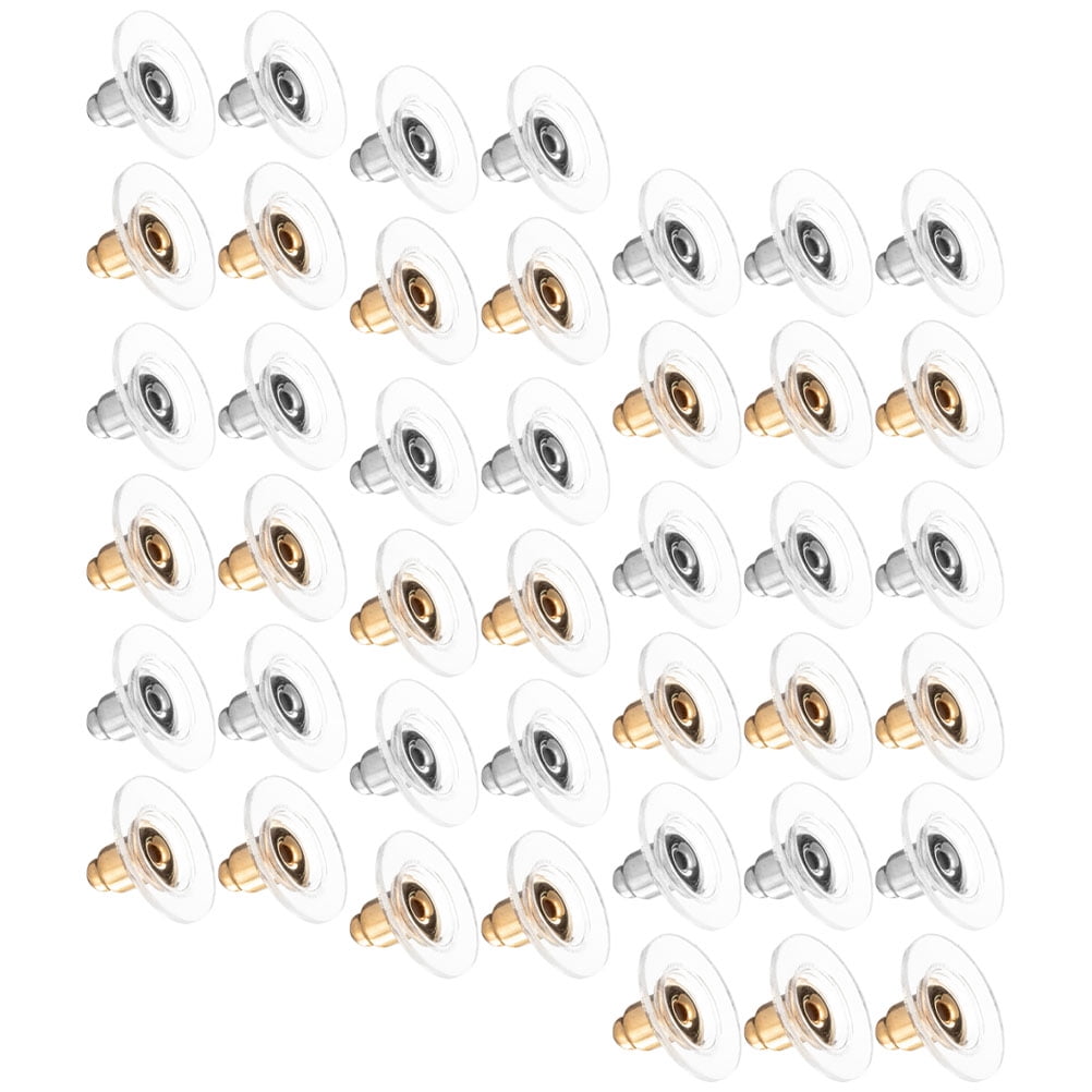 Worgeous Ear Jewelry Back Earring Safety Backs Metal 200Pcs Safe for ...