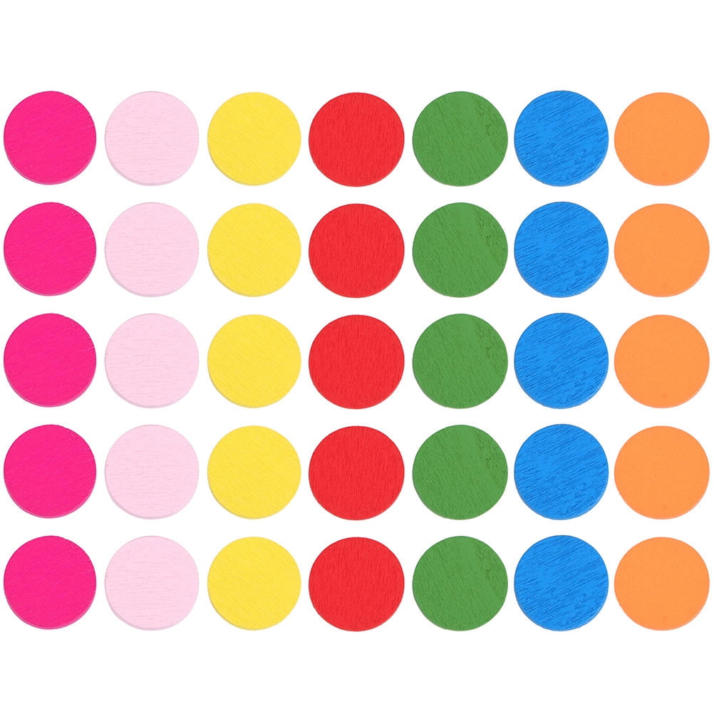 Worgeous 200Pcs Round Learning Disc Colorful Learning Tools Mathematics ...