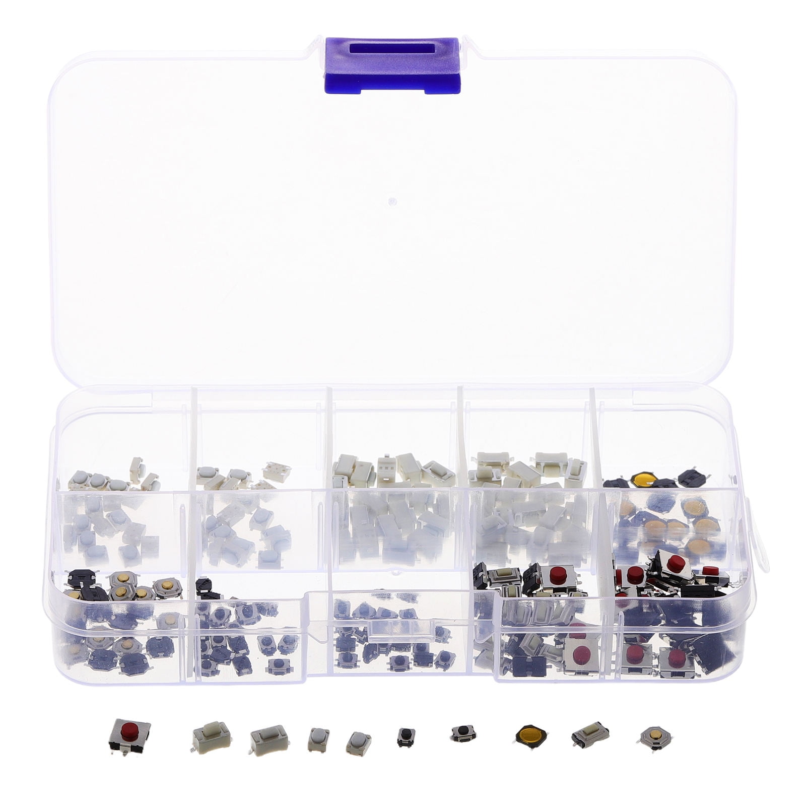 WORGEOUS 200pcs Push Button Switch Micro Momentary Push Button Switches ...