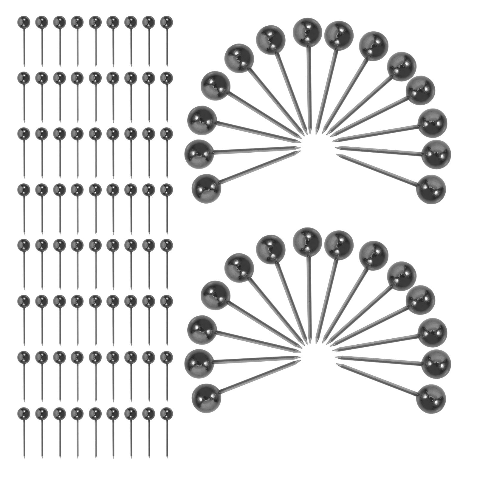 Worgeous 200pcs Plastic Ball Head Push Pins Heavy Duty Round Head Push ...