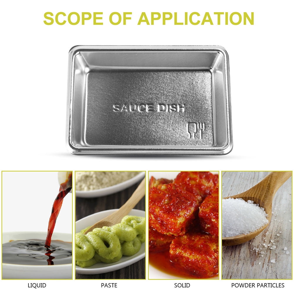 Worgeous 200pcs Small Condiment Dish Takeout Plate Seasoning Trays for ...