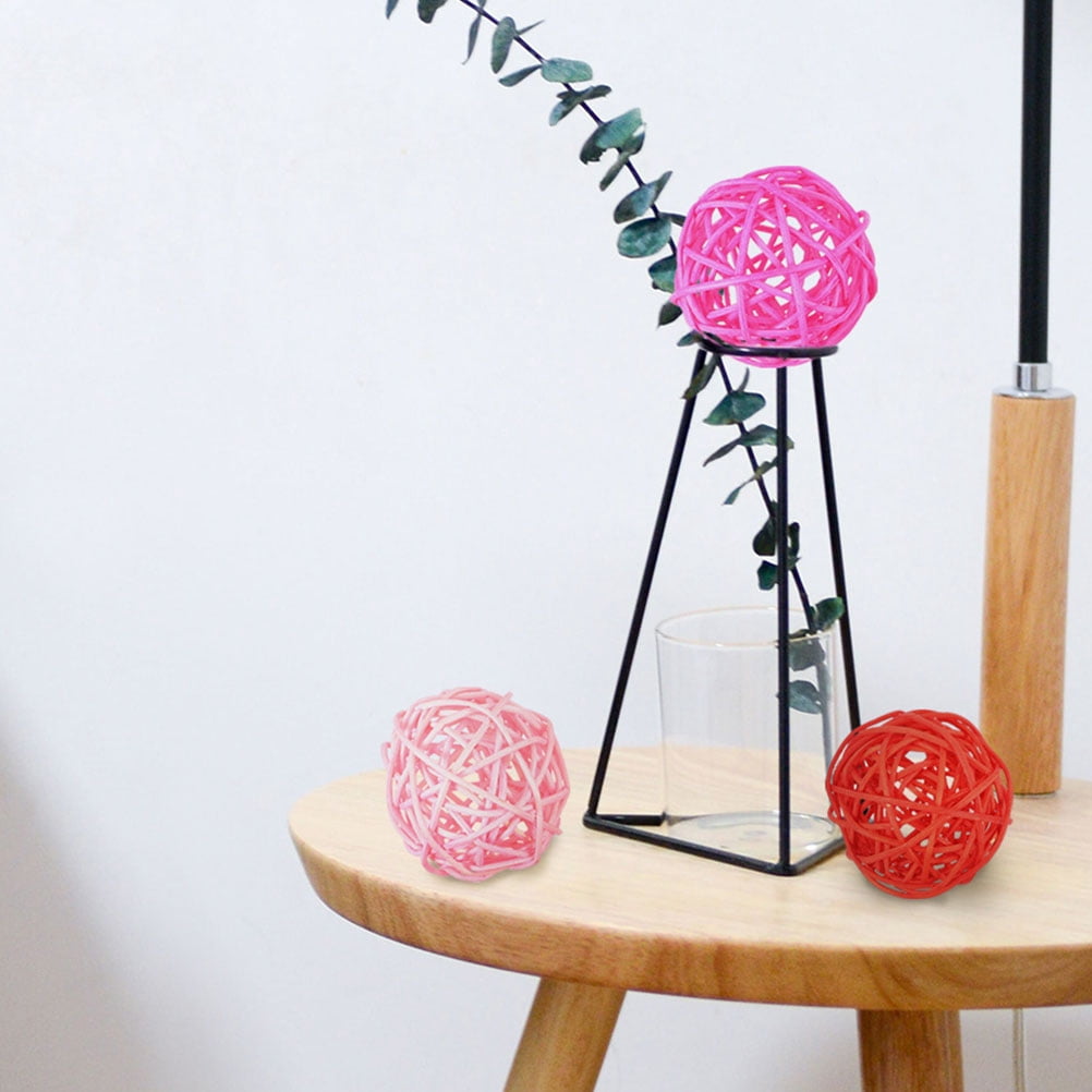 Masteelf Rattan Balls for Small Animals Pet Chewing Toys Assorted Color ...